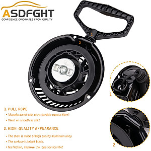 ASDFGHT 951-14151 Recoil Starter Fits for Craftsman MTD 751-14151 751-10658 951-10658 Troy-Bilt Squall 2100 Storm 2410 2420 2620 2690 2690XP 5024 SnowBlower Remington RM2200 RM2410 RM2460 RM2610