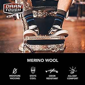 Darn Tough Men's The Standard Mid-Calf Lightweight Sock (Style 1480) - Black, Large