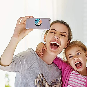 30 Phone Grip Holder with Double-Sided Sticker Phone Finger Expanding Stand Holder for Almost Phones Cases (Black, White)