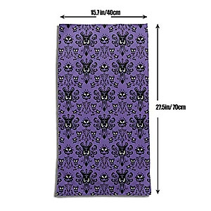 MSGUIDE Haunted Mansion Hand Towels Ultra Soft Highly Absorbent Bathroom Towel Multipurpose Thin Kitchen Dish Guest Towel for Bathroom, Hotel, Gym and Spa Christmas Decor (27.5" x 15.7")