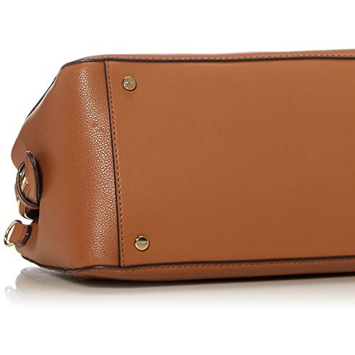 Calvin Klein Sophia Micro Pebble Leather Satchel, Caramel