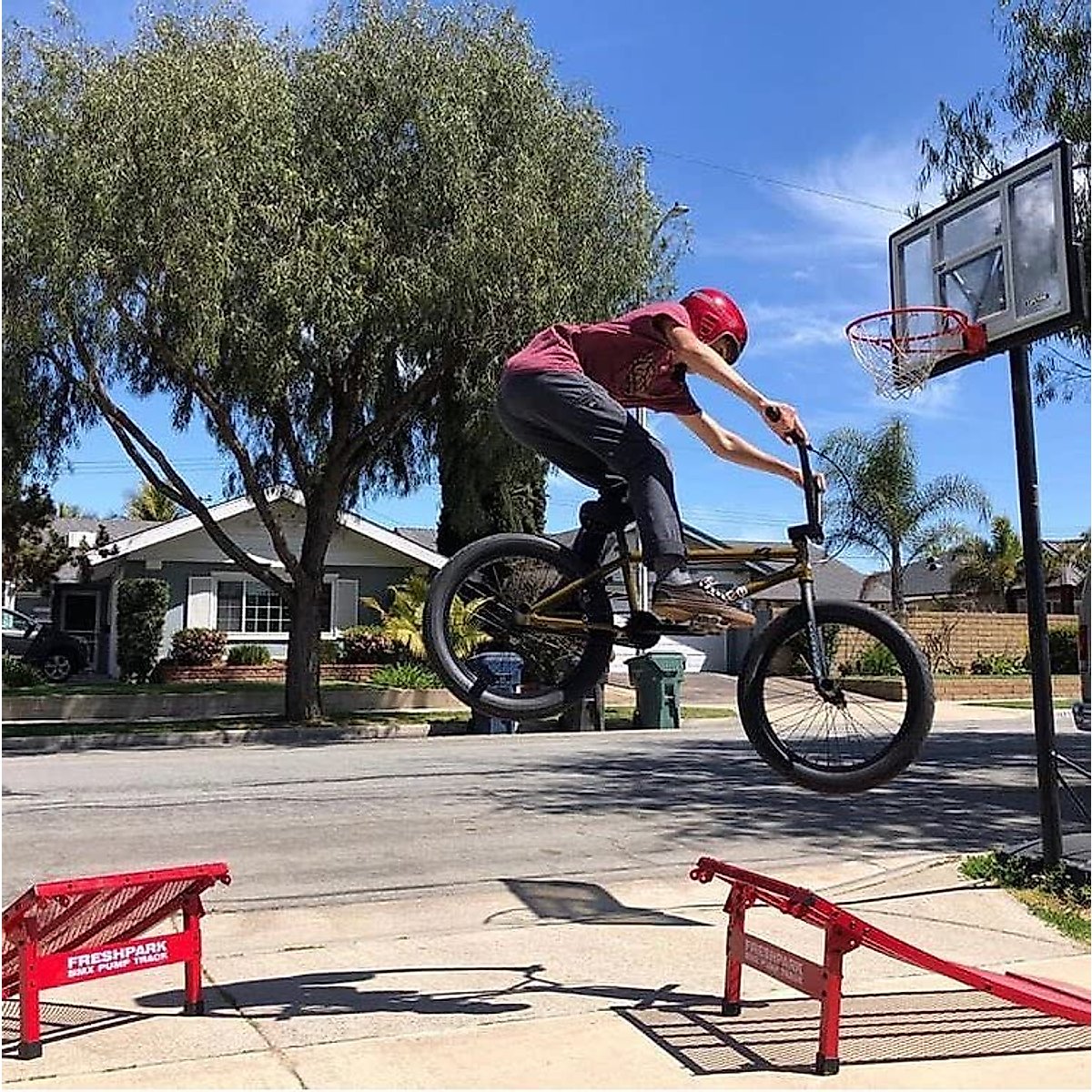 Freshpark Industries | BMX Jump Ramp | Foldable & Portable | Right for Pros to Beginners | StaCyc, BMX, MTB, RC and More | Launch Ramp | Made to Last