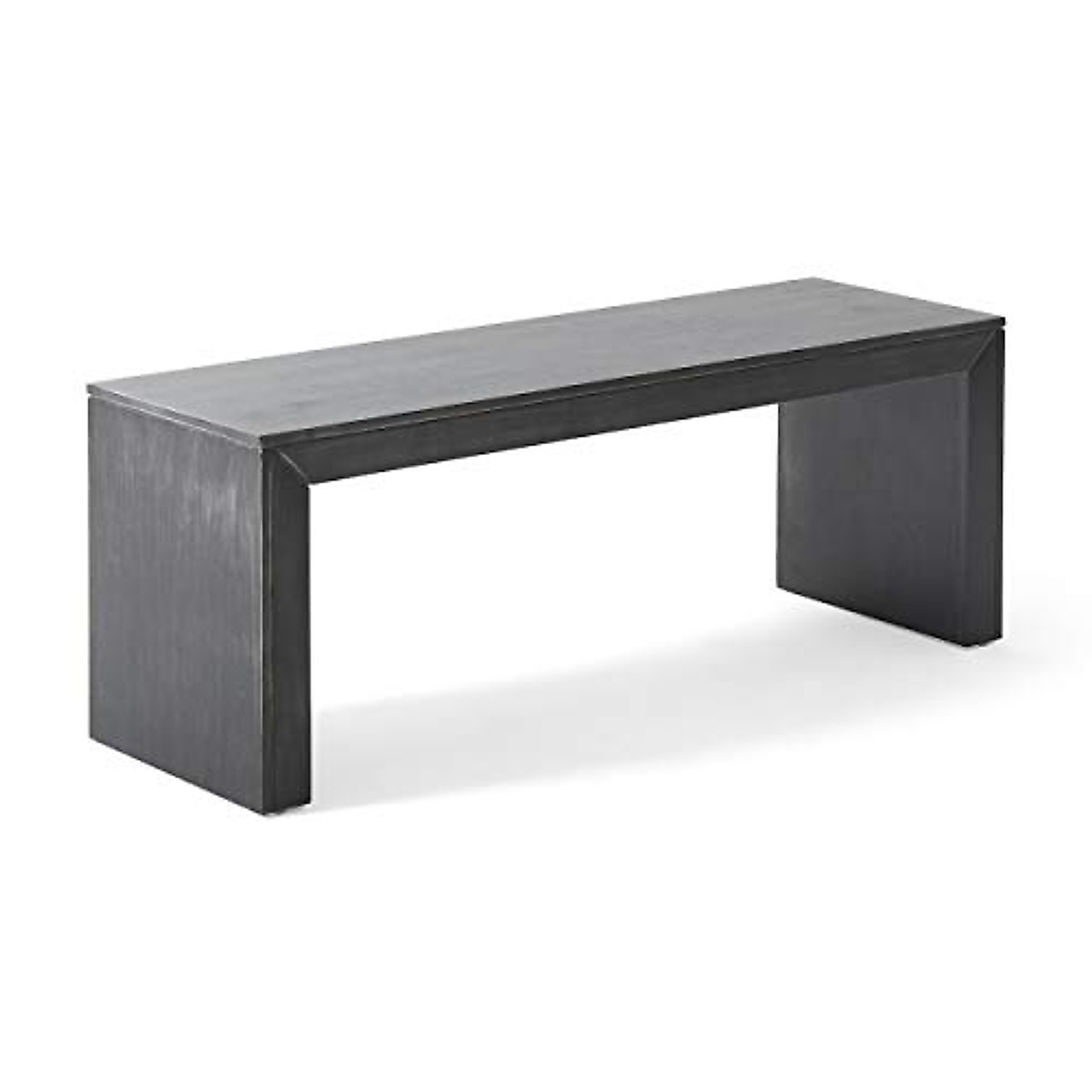 GDF Studio Farmhouse Acacia Wood Dining Bench, Black