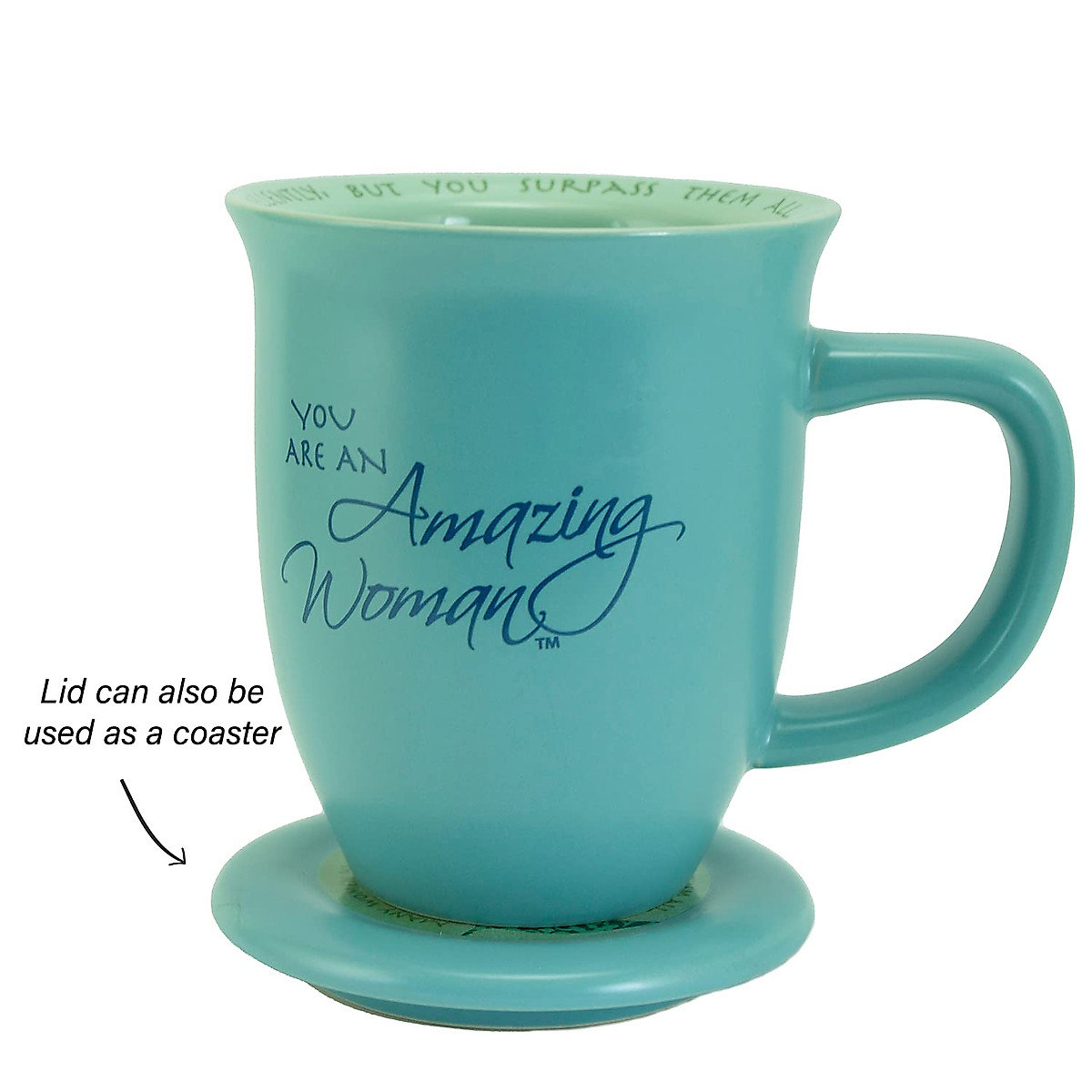 Abbey Gift Blue (Abbey & CA Gift) Amazing Woman Ceramic Mug & Coaster Set (57829)