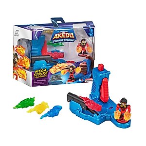 Legends of Akedo Powerstorm Mega Strike Controller with Elemental Punch Action |Turbo Chux Action Figure | Amazon Exclusive