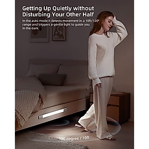 EZVALO Under Cabinet Lights Closet Lights,48 LED Motion Sensor Light Indoor 5000K Wireless Rechargeable with Detachable Battery,Night Light for Kitchen,Stairs,Hallway,Pantry (White Light)