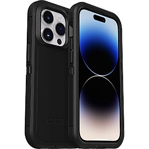 OtterBox Defender XT Case for iPhone 14 Pro with MagSafe, Shockproof, Drop Proof, Ultra-Rugged, Protective Case, 5X Tested to Military Standard, Black - Non-Retail Packaging