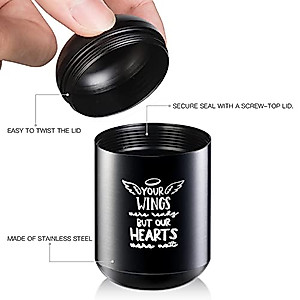 6 Pack Small Keepsake Urns for Human Ashes Mini Cremation Urns for Ashes Stainless Steel Memorial Ashes Holder