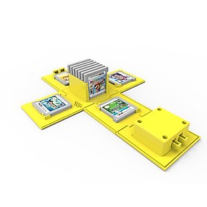 PDP Gaming Pop and Display Question Block Collapsible Flat Storage For Up To 10 Games: Yellow - 3DS