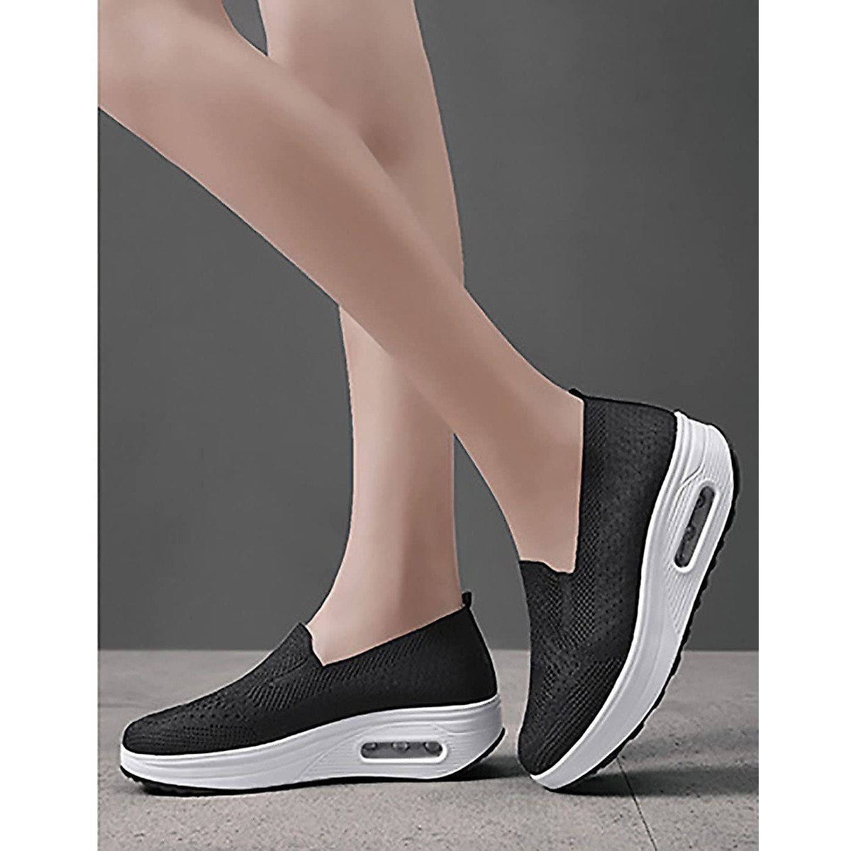 Bridge Cutters Women's Orthopedic Slope Heel Shoes Platform Shoes Orthopedic Road Walking Shoes Skate Shoes Sports Sandals mesh Flat Shoes Sports Outdoor Shoes Black 38