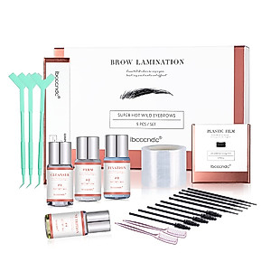 Ibcccndc Brow Lamination Kit Professional Starter Kit Perfect Full Fluffy Sculpt Brows Suitable for Salon Home Use | Eyebrow Brush And Eyelash Micro Brushes Added