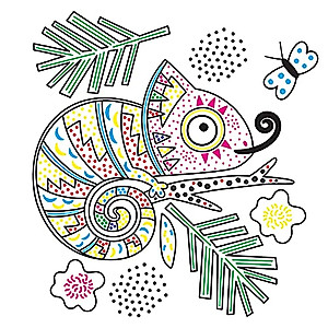 Easy and Fun Paint Magic with Water: Animals (Happy Fox Books) Paintbrush Included - Mess-Free Painting for Kids Ages 4-6 to Create Kangaroos, Elephants, Alligators, Monkeys, and More