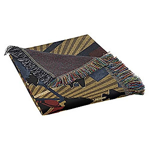 Marvel's Captain Marvel, "Lift Off" Woven Tapestry Throw Blanket, 48" x 60", Multi Color