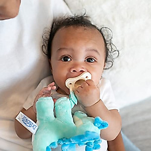 Dr. Brown's Baby Lovey Pacifier & Teether Holder, Dragon with Ecru HappyPaci, 100% Silicone, 0-6m