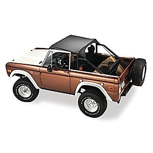 Bestop 5254201 Black Traditional Bikini Top for 1966-1977 Ford Bronco