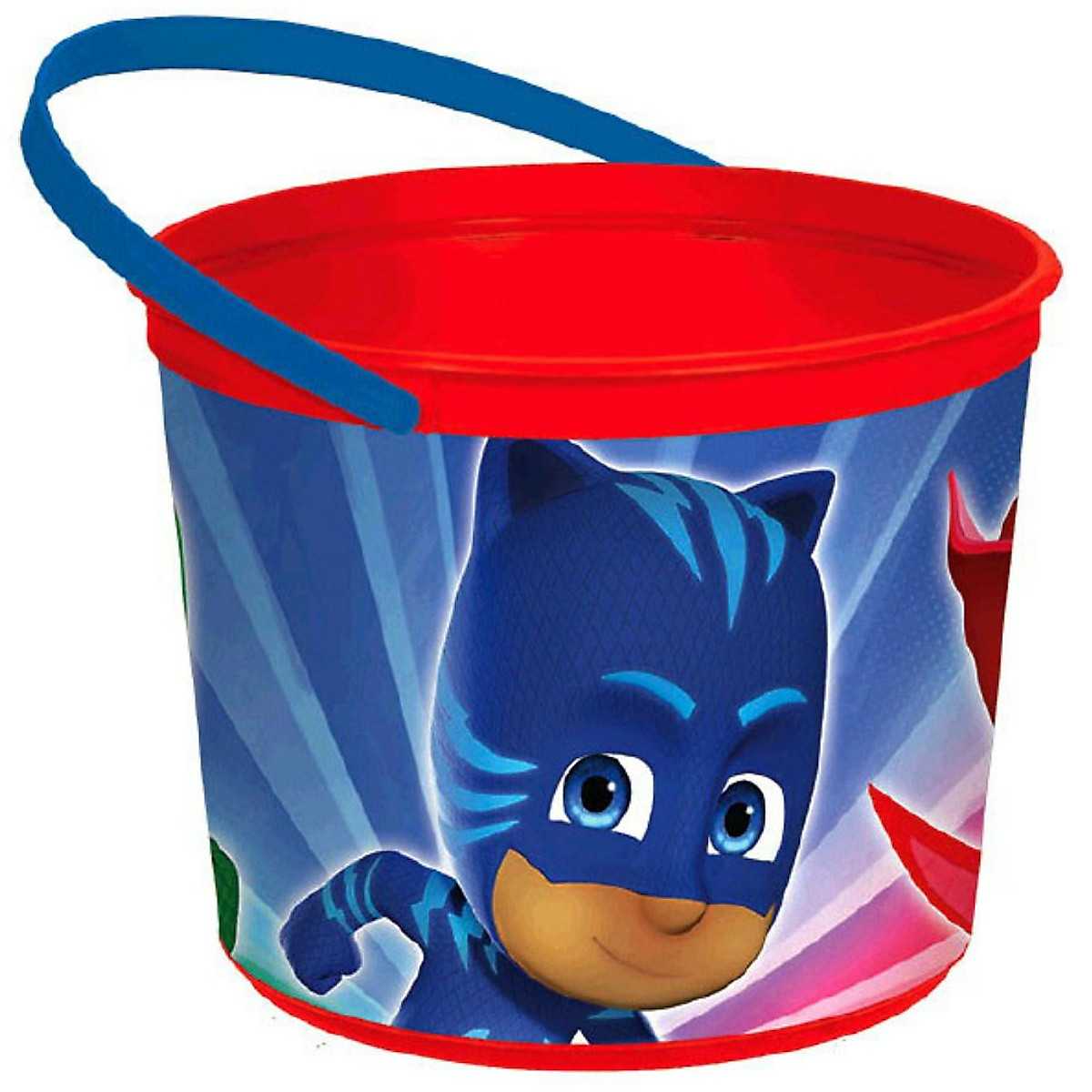 Amscan PJ Masks Favor Container | 4 1/2' x 6 1/4' | Blue/Red - 1 Pc.