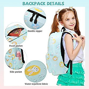 Mygreen Kids Backpack Preschool Kindergarten Bookbag Toddler School Bag for Boys and Girls Mermaid Purple