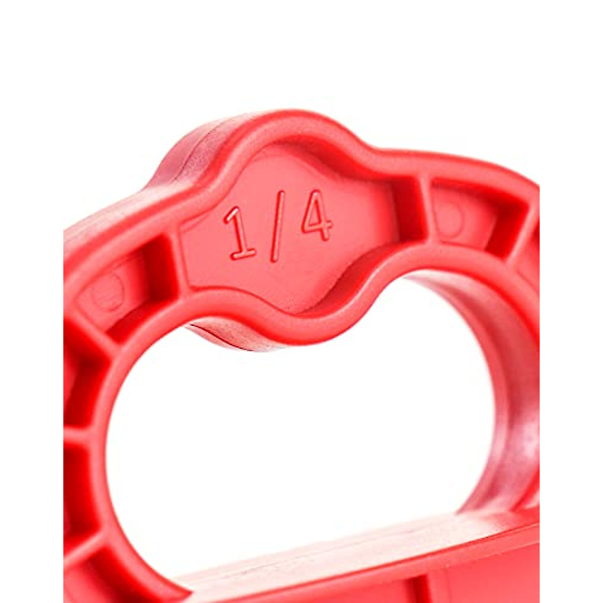 QWORK Deck Board Jig, 12 Pcs 1/4" Gap Deck Board Spacer Rings for Pressure Treated, Composite, PVC, Plank