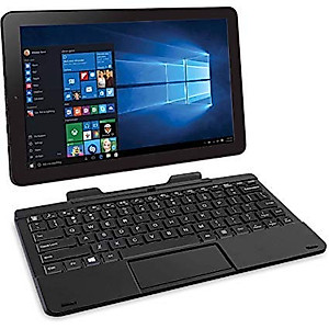 RCA W101SA23T2F8 Cambio 10.1" 32 GB Windows 2-in-1 Tablet with Folio Keyboard, Silver
