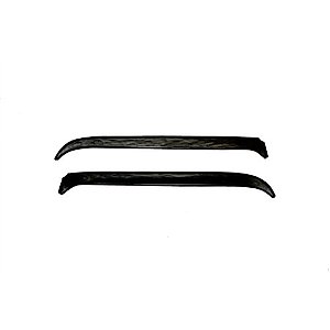 Auto Ventshade [AVS] Ventshade / Rain Guards | Stainless, Black, 2 pc | 32059 | Fits Most 1973-1991 GM Full Size Trucks and SUV's - Consult Application Guide to Verify Fitment