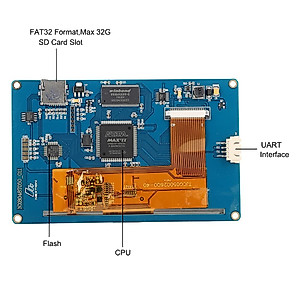 Ferwooh Nextion 3.5'' Display NX4832T035 Resistive Touch Screen + 5.0" NX4832T050 HMI TFT LCD Module