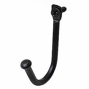 LRONG 20pcs Single Hole Simple Iron Hooks Wall Door Key Coat Bag Hanger Hook with Mounting Screws, Black