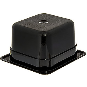 Carlisle FoodService Products 3068403 Plastic Food Pan, 1/6 Size, 4 Inches Deep, Black (Pack of 6)