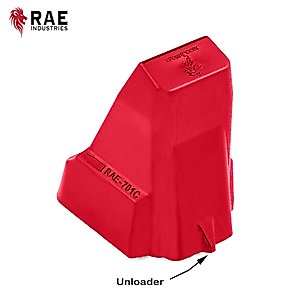 RAEIND Universal Magazine Speedloaders for Double Stack Magazines with Different Calibers Including 32 auto, 9mm, 22TCM.357 SIG.380 ACP, 40 S&W speedloader, USA Made (Ruby)