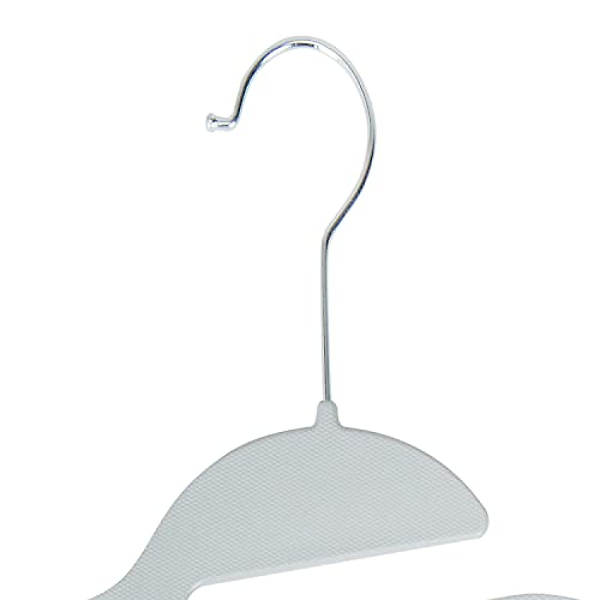 Simplify 8 Pack Ultimate Hanger | S-Shape Collar Saver | Ultra-Thin | Non-Slip | Accessory Bar | Belts | Scarves | Ties | Tank Top | Closet Organization | White