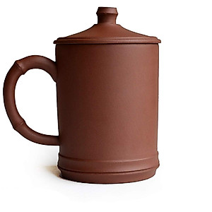 Liang baobao Yixing Purple Clay Teacups 20oz Chinese Zisha Tea Cups with Lip Home Office Coffee Mugs (Nandehutu)