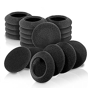 10 Pairs 60mm/2.4" Replacement Foam Ear Pud Earpads Sponge Cushion Covers for Logitech H600, H330, H340 / Sony MDR-G45LP,MDR-G55LP ,MDR-G410LP, MDR-G101LP, MDR-G42LP, DR-220DPV, MDR-G45 ,IF240R,SRF-HM33, MDR-027 ,MDR-222 ,SRF-H4,MDR-NC5 ,MDR-NC6s,MDR-023