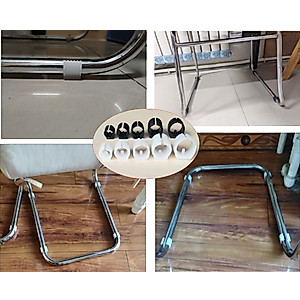 Open Foot pad Furniture Pipe Foot Bayonet pad Anti-Skid Rubber Plastic Open Bayonet Rubber Round Pipe Foot pad (10, ID:1.26 inch（32MM)