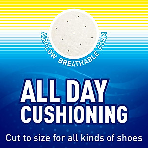 Dr. Scholl's Air Pillow Insole Unisex Shoes,Men (sizes 7-13) and Women (sizes 5-10),one pair