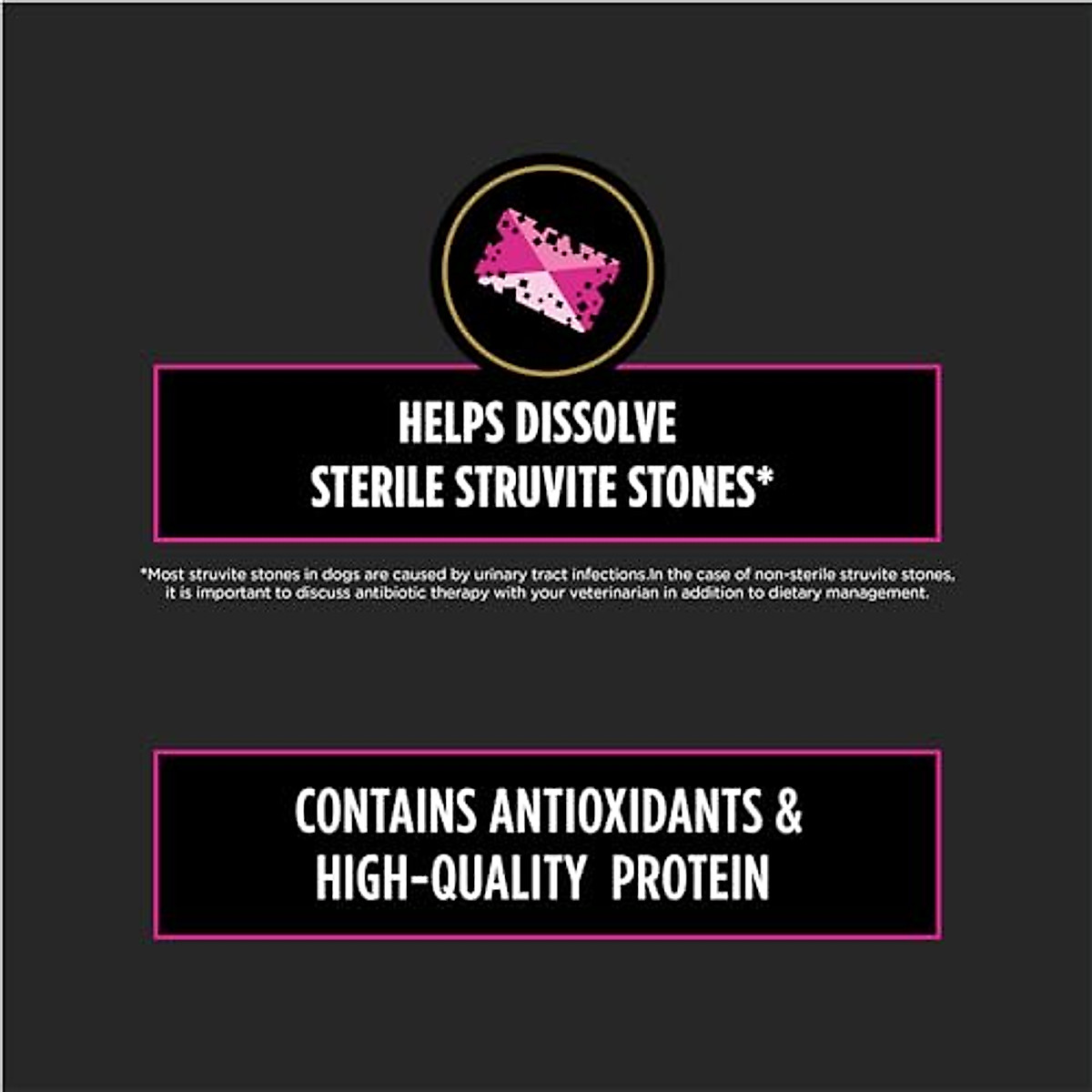 Purina Pro Plan Veterinary Diets UR Urinary Ox/St Canine Formula Dog Food Dry Kibble - 25 lb. Bag