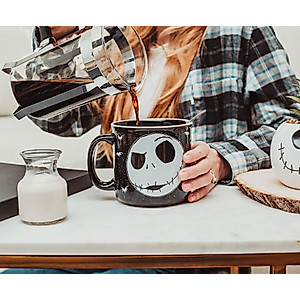 Disney The Nightmare Before Christmas Jack Face Ceramic Camper Mug | 20 Ounces