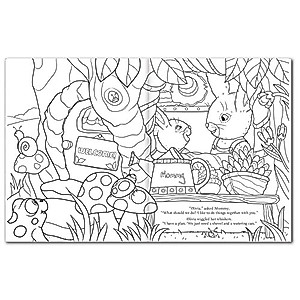Personalized Coloring & Activity Book for Kids with Sticker Sheet - I See Me! (Garden)