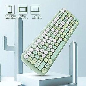 125 Keyboard,Bluetooth 5.1 Laptop Keyboard,Multi‑Device Compact Keyboard,Ergonomic Computer Quiet Keyboard,Keyboard for Laptop Mobile Phone Tablet,for