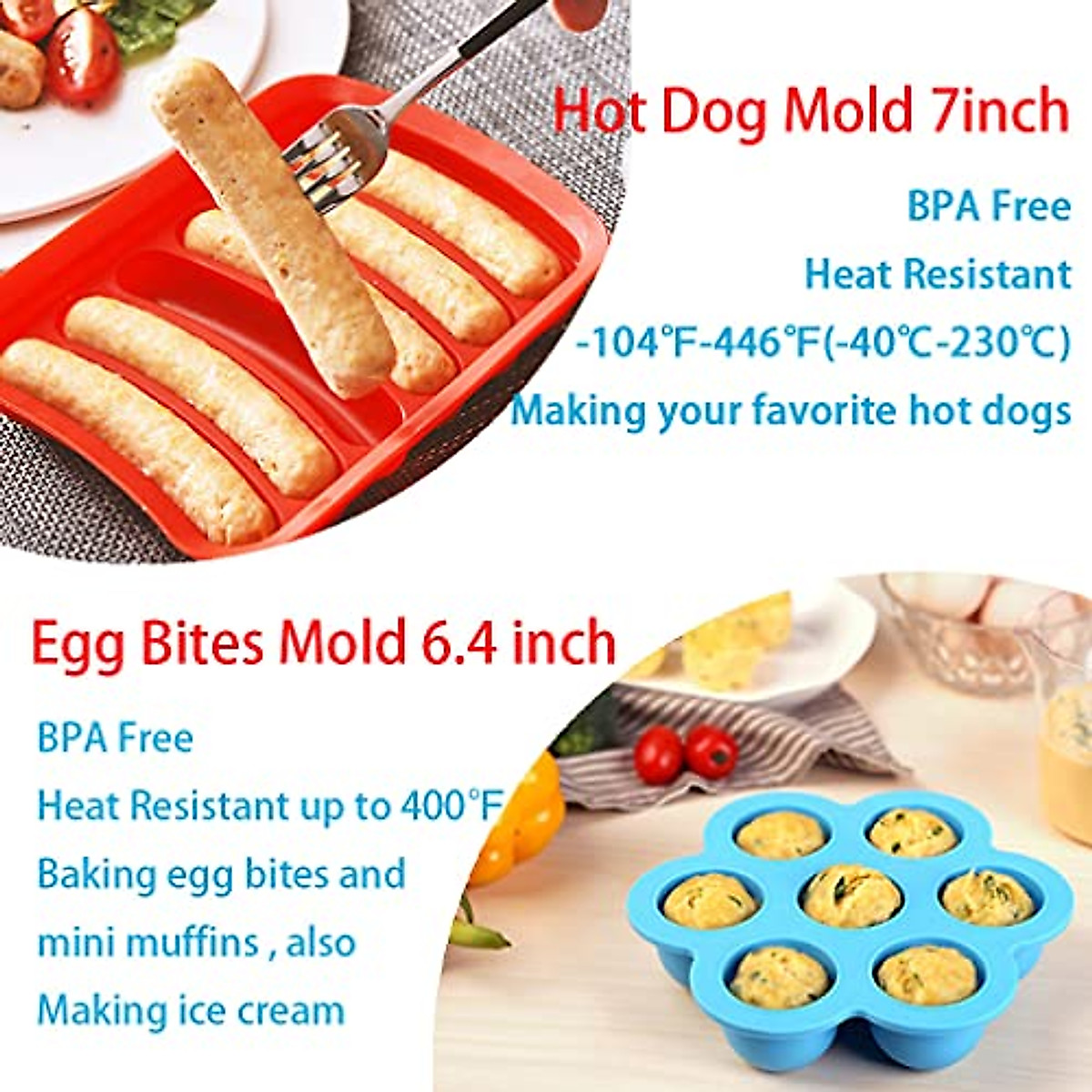 Air Fryer Accessories,7inch Air Fryer Accessories,fit for 3.2QT-5.8QT Ninja Gowise Cosori Phillips Nuwave Air Fryers and more,Nonstick Coating, Dishwasher Safe,with Cookbook,Set of 17