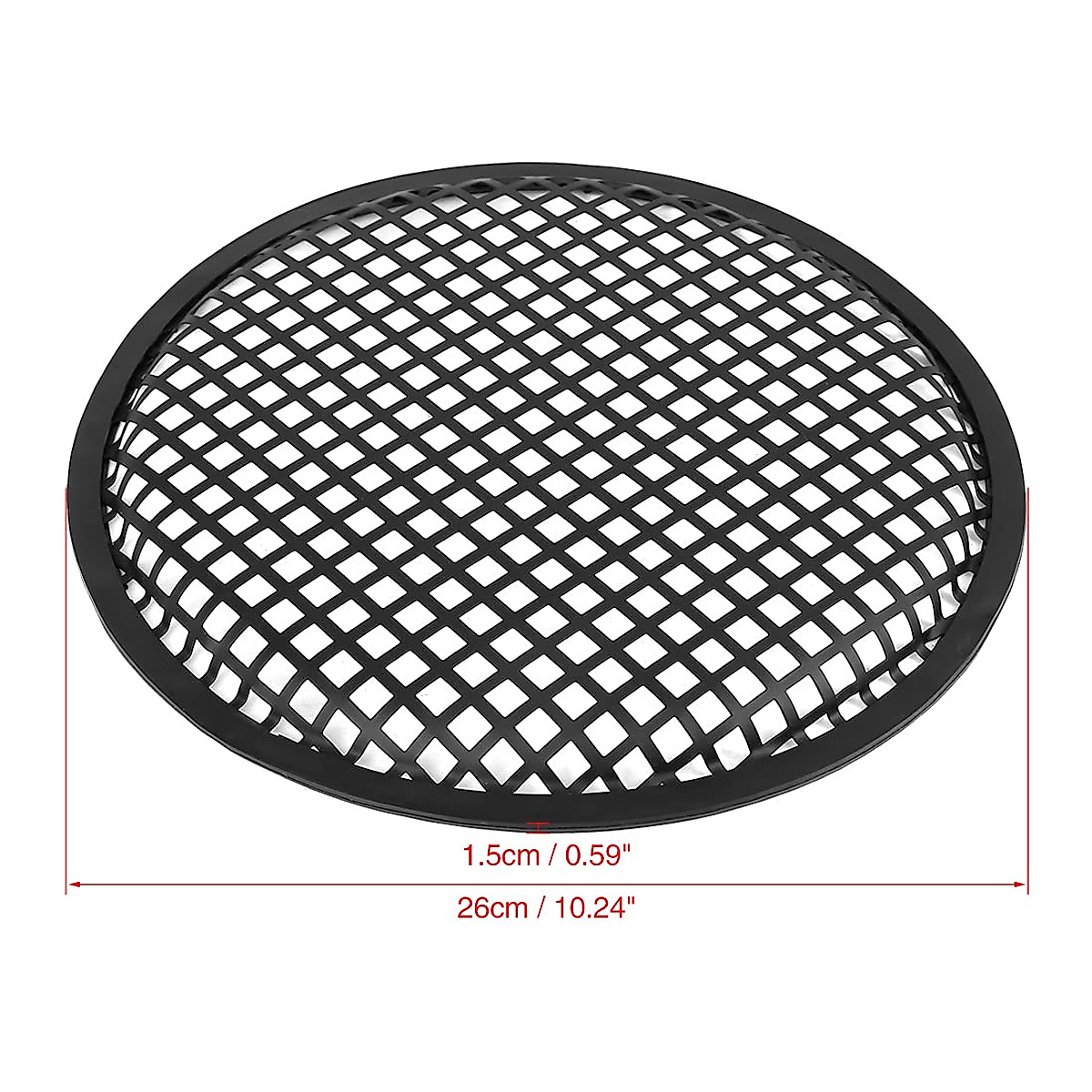 X AUTOHAUX 2pcs 10 Inch Black Car Audio Speaker Cover Metal Mesh Subwoofer Grill Horn Guard