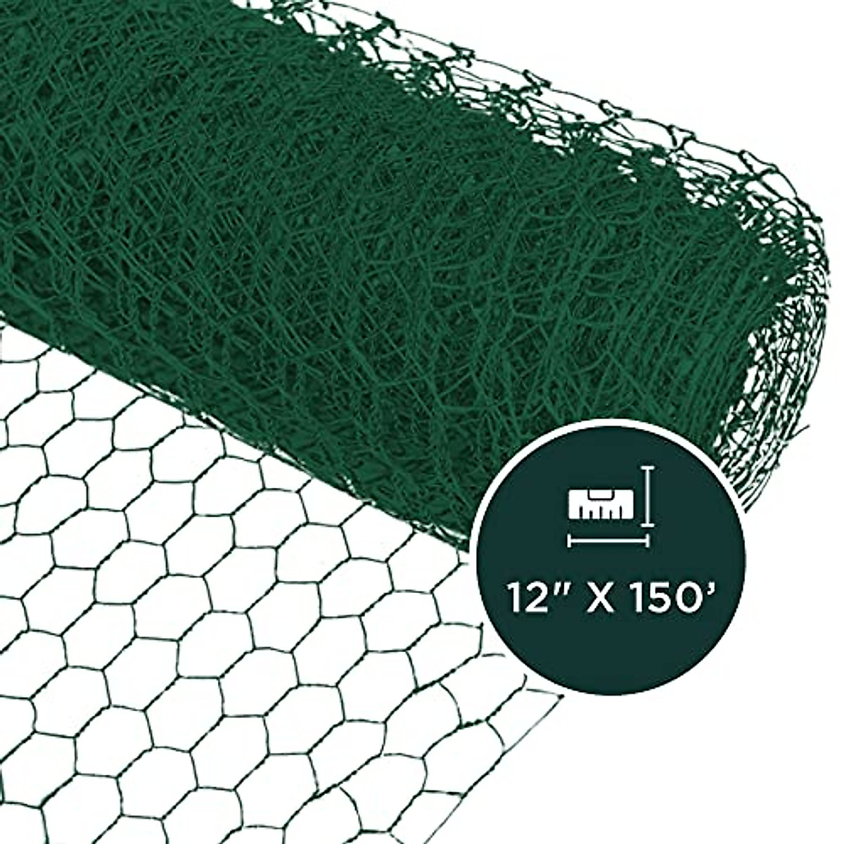 SLS SUPPLY FLORA - Green Florist Netting, Customizable Floral Wire, Steel Wire Mesh Roll, Versatile and Durable Garden Netting, Essential Floral Arrangement Supplies, 12 inches x 150 feet