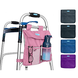 Universal 5-Pocket 11"x11" Walker Side Pouch (Pink)