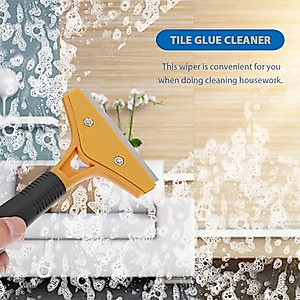 Levemolo 1pc Plastic Tile Cleaning Scraper Steel Glass Scraper Tool Cleaning Tool Glass Scraper
