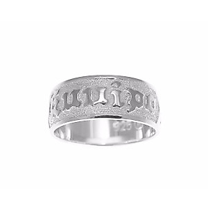 Arthur's Jewelry 925 sterling silver Hawaiian plumeria flower scroll kuuipo band ring smooth edge size 7