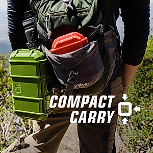 Seahorse SE-56B100 100 Round Locking Bullet / Ammo Storage Box - Mil Spec / Waterproof / USA Made / Dust Proof / Airtight - for 9mm .40 10mm .22 5.56 NATO .223 Caliber Ammunition (Orange)