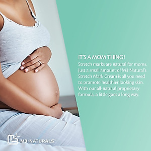 M3 Naturals Charcoal Body Scrub with Stretch Mark Cream Bundle