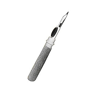Goodliest 3 in 1 Earbuds Cleaning Pen Portable Earphone Cleaning Pen Earphone Accessories with Soft Brush for Computers Camera Phone White B