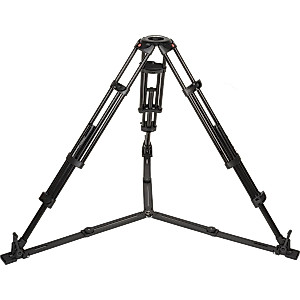 Manfrotto MVH502A,546GB-1 Professional Fluid Video System with Aluminum Tripod and Ground Spreader (Black)