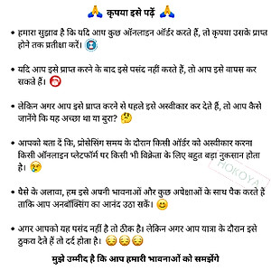 HOKOYA Brass Handi for Cooking Food (5 Litre Water Capacity) Medium Size Brass Handi for Cooking Biryani | Brass Utensils for Kitchen Cooking