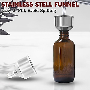 NVioAsport 8 Pack 4 Ounce Amber Glass Bottle with Lids Vanilla Extract Homemade Brown Bottle 4 oz and 8 Pcs Vanilla Extract Stickers for Syrup Gift Glass Food Storage Canister Set Sauce Beans