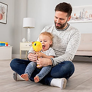 Lamaze Wacky Giraffe Sensory Baby Toy - Infant Educational Toys with Wacky Sound Effects for Fine Motor Skills - Includes 2 Sound Modes - Plush Baby Rattle for Ages 12-18 Months